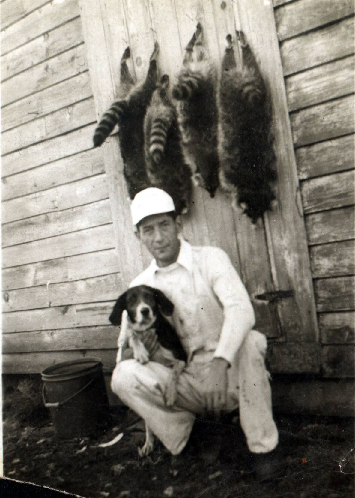 Coon skins and hunter - Smyth County Public Libraries