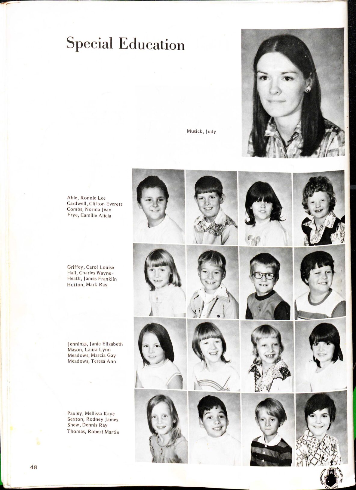 1977 Marion Primary School-Page 50 - Smyth County Public Libraries