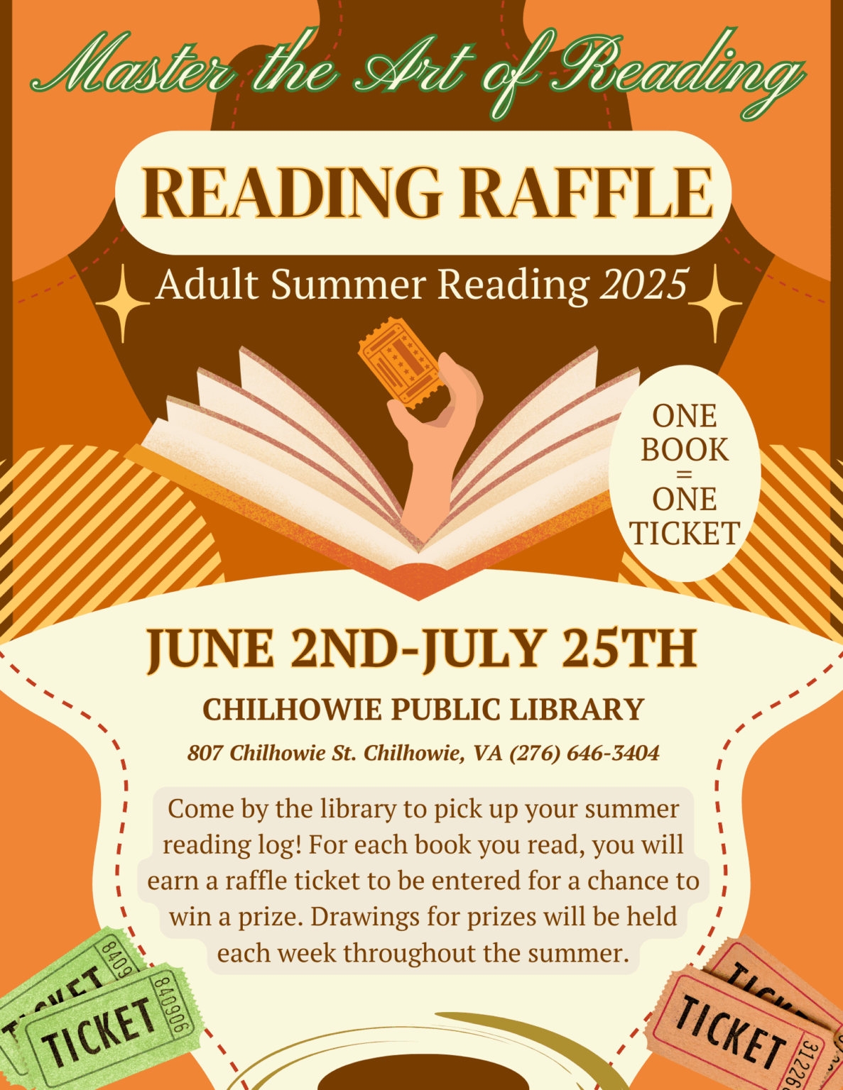 Adult Summer Reading Raffle at Chilhowie Library - Smyth County Public ...