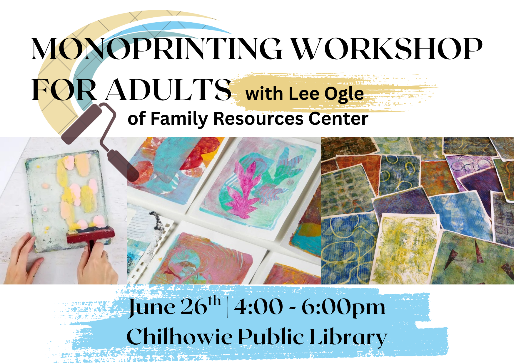 Monoprinting Workshop for Adults at Chilhowie Library - Smyth County ...