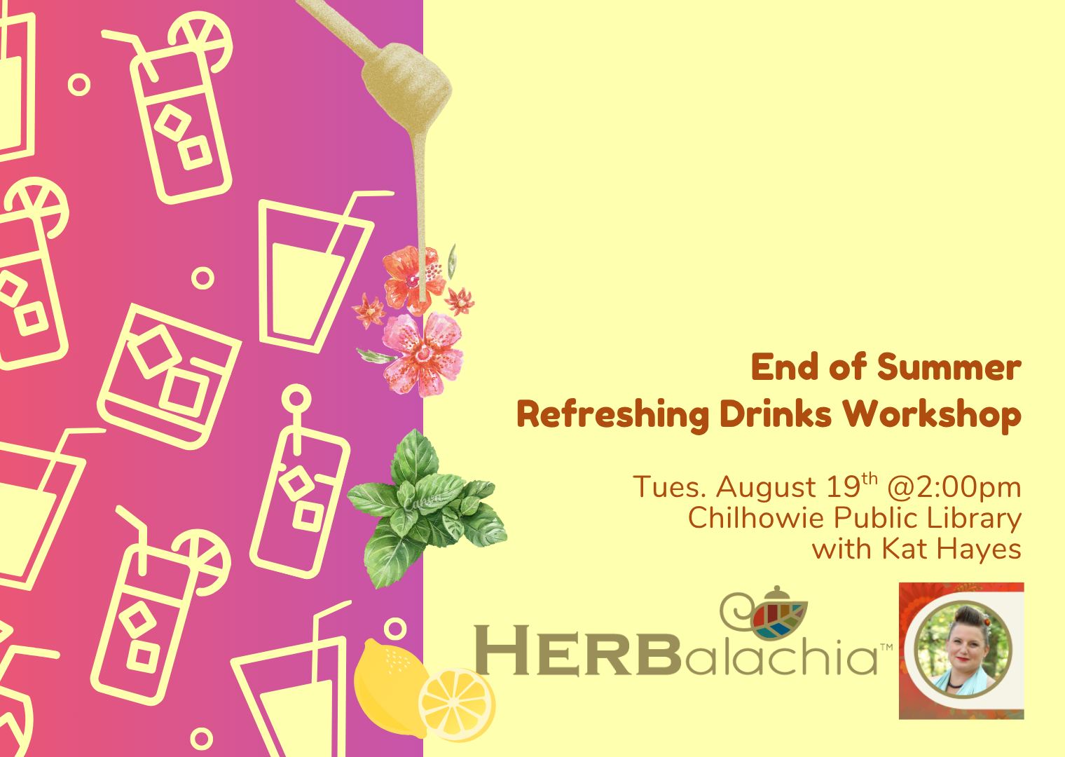 End Of Summer Refreshing Drinks Workshop at Chilhowie Library - Smyth ...