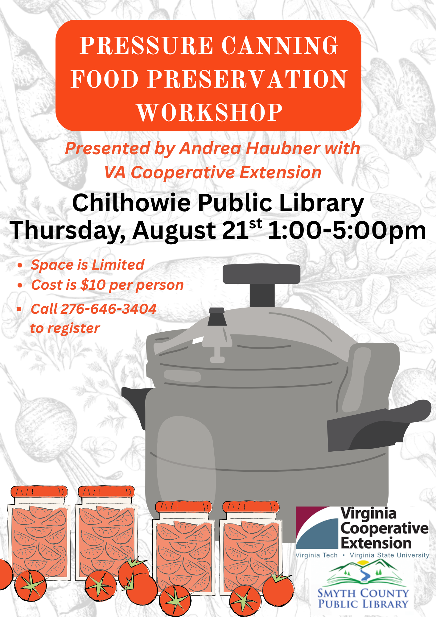 Pressure Canning Food Preservation Workshop - Smyth County Public Libraries