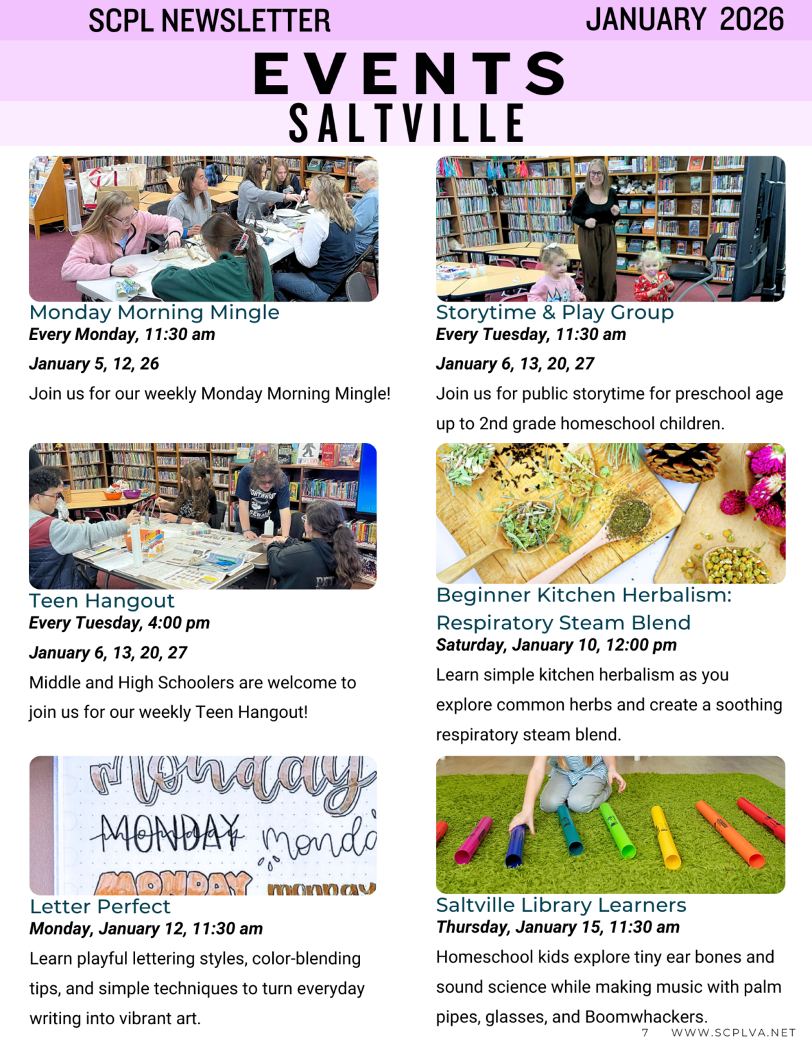 January 2026 Newsletter - Happy New Year! - Smyth County Public Libraries