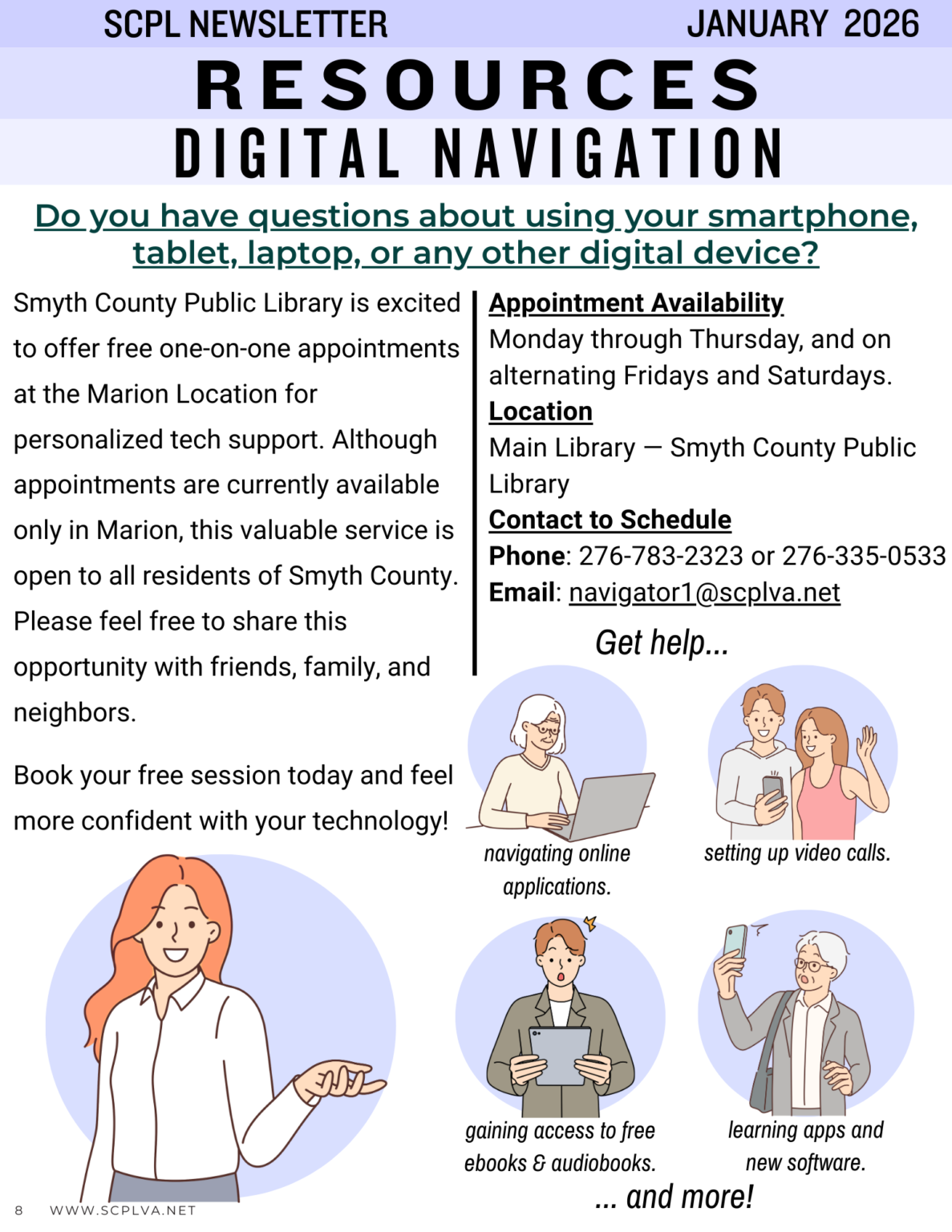 January 2026 Newsletter - Happy New Year! - Smyth County Public Libraries