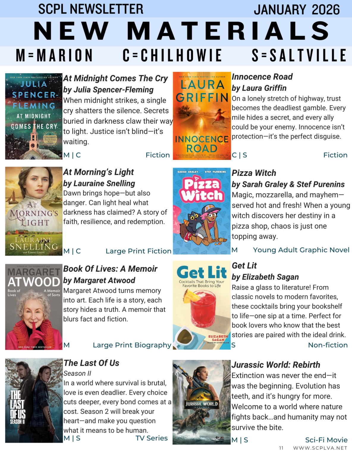 January 2026 Newsletter - Happy New Year! - Smyth County Public Libraries